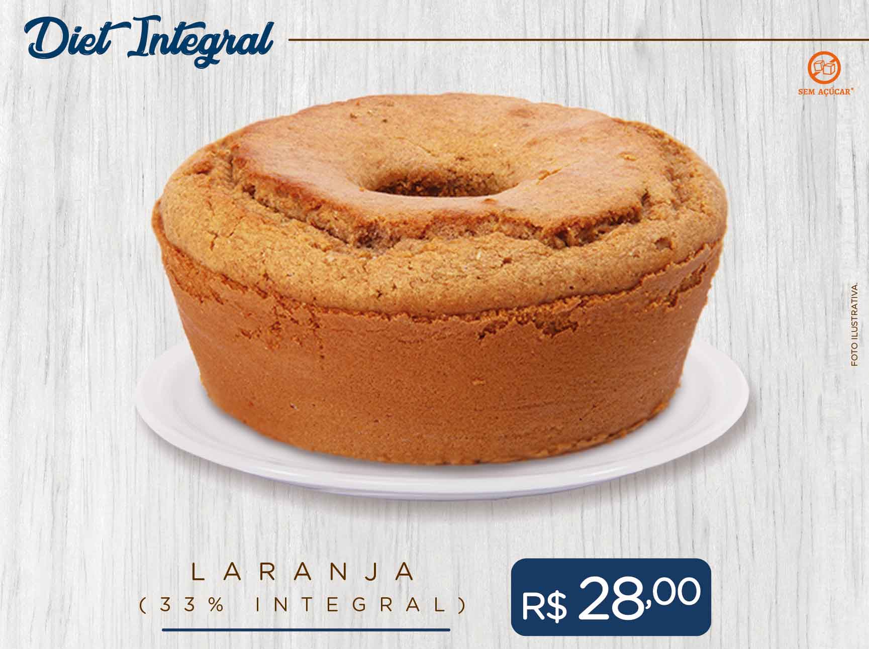 Bolo Diet de Laranja - Casa de Bolos